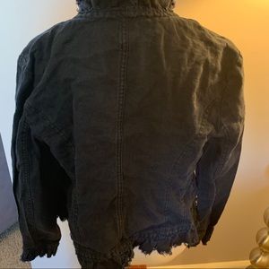 INC International Concepts | Jackets & Coats | Inc Blue Linen Zip Up ...